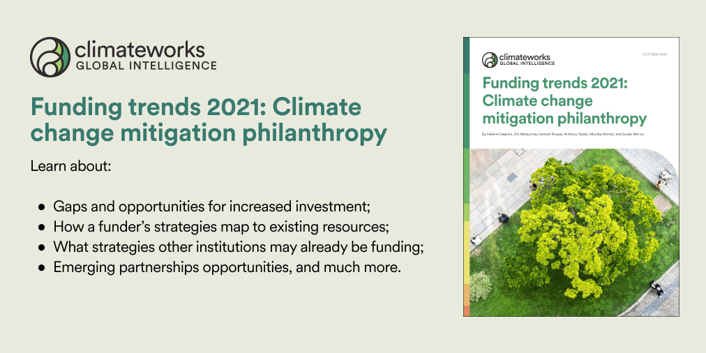 Funding trends 2021: Climate change mitigation philanthropy ...