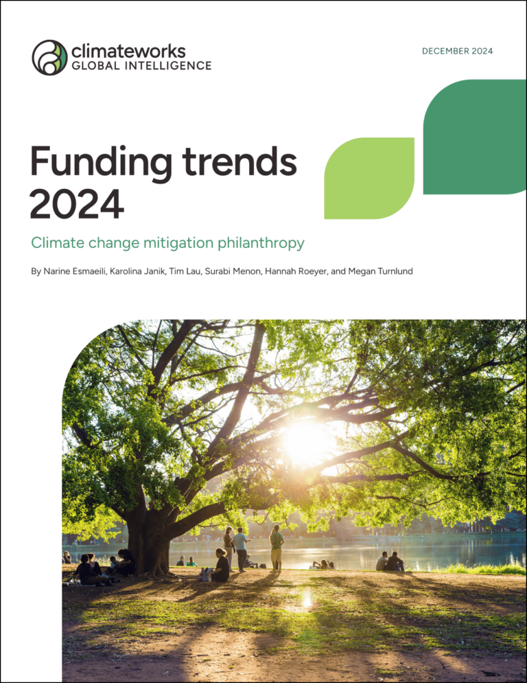 Funding trends 2024: Climate change mitigation philanthropy - ClimateWorks Foundation